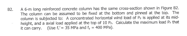 A 6-m long reinforced concrete column has the same | Chegg.com