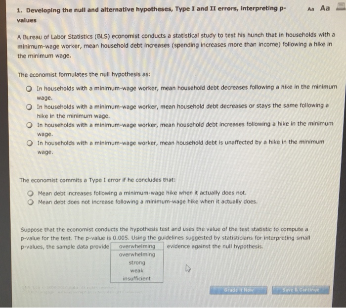 Solved 1. Developing the null and alternative hypotheses, | Chegg.com