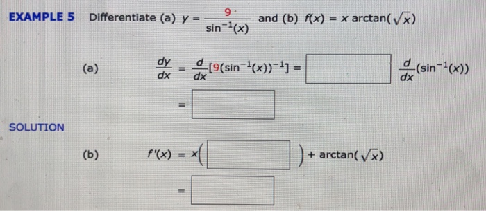 Solved 9 Differentiate (a) y and (b) /(x) = x arctan(VE) | Chegg.com