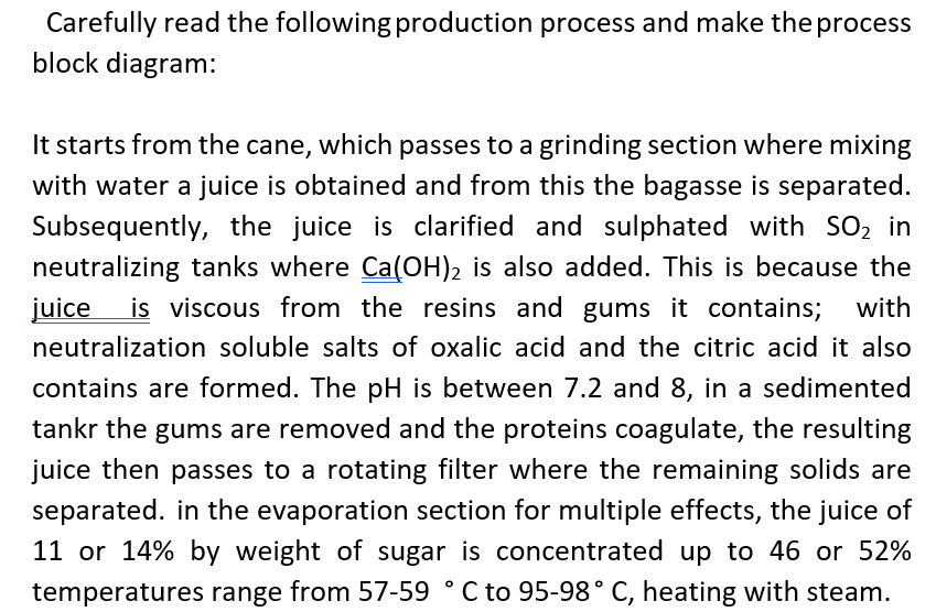 Solved Carefully read the following production process and | Chegg.com