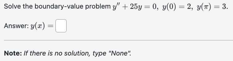 Solved Solve the boundary-value problem | Chegg.com