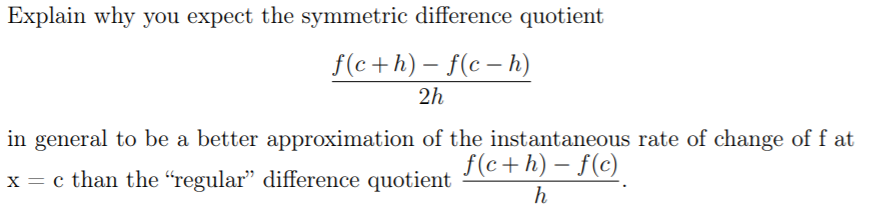Solved Explain why you expect the symmetric difference | Chegg.com