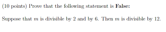 Solved (10 points) Prove that the following statement is | Chegg.com