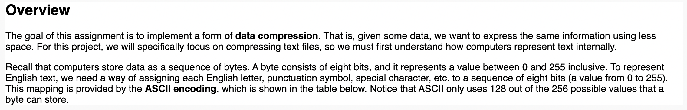 Overview The goal of this assignment is to implement | Chegg.com