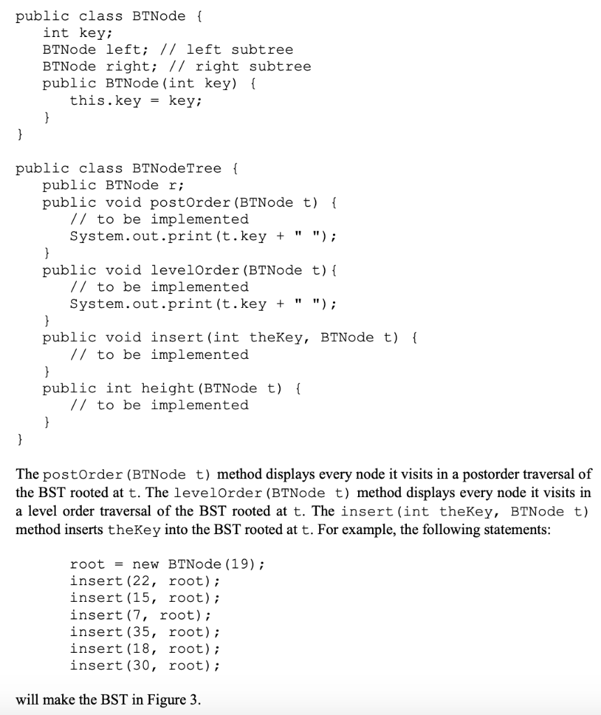 Solved Question B1 You Are Given The Following Java Classes