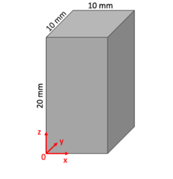 Make a STL file for a rectangular prism with the | Chegg.com