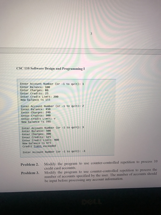 Solved Can you please help me code this output I have given | Chegg.com