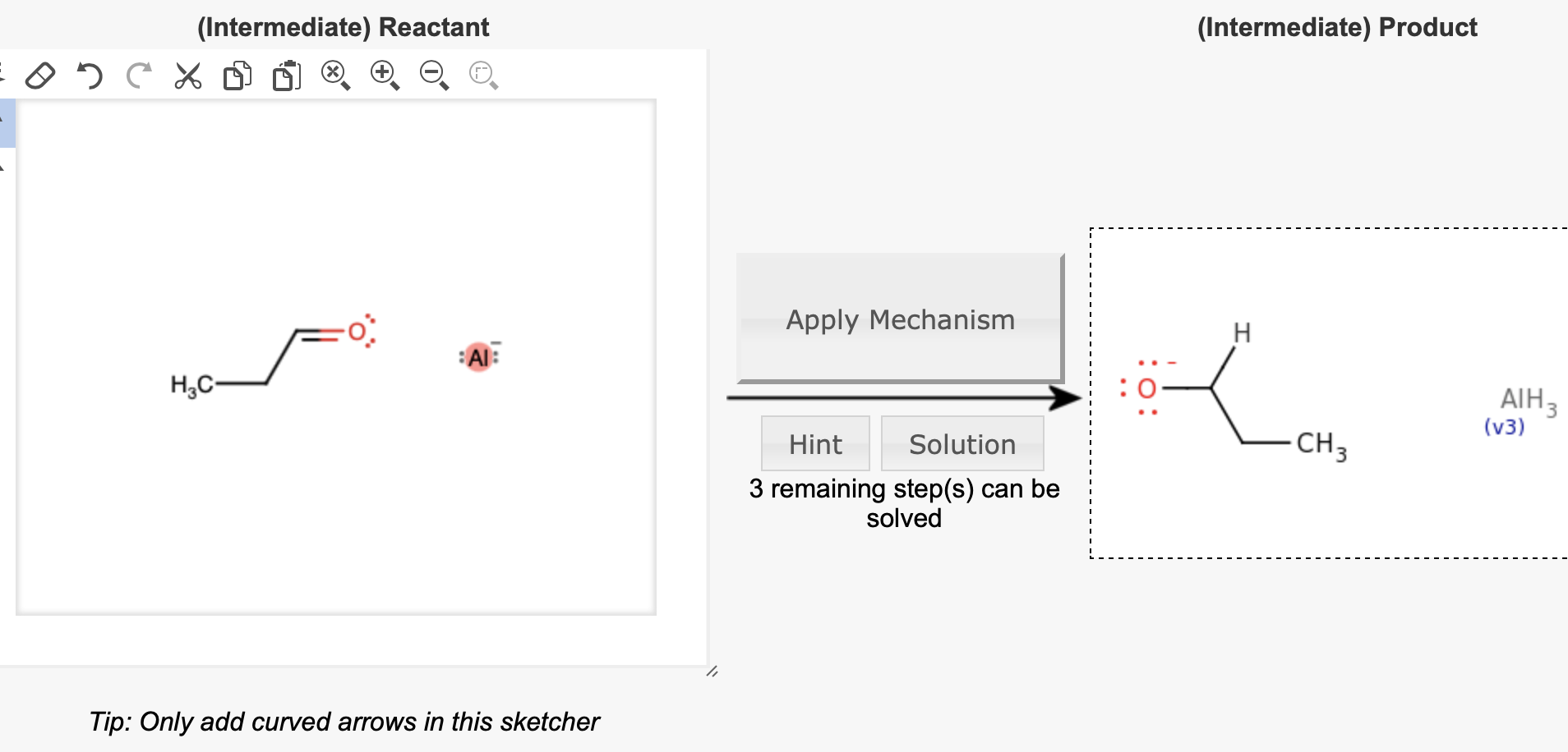 Solved (Intermediate) Product (Intermediate) Reactant Е E o | Chegg.com