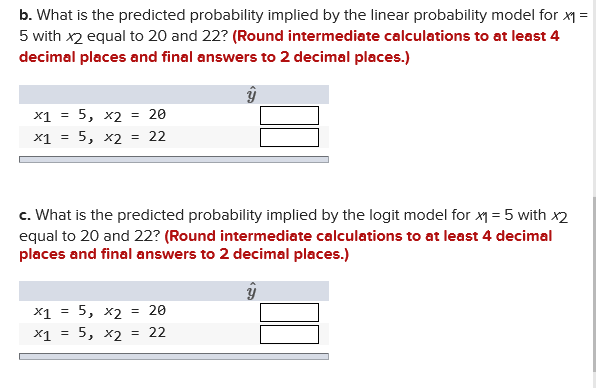 Solved Consider a binary response variable y and two | Chegg.com