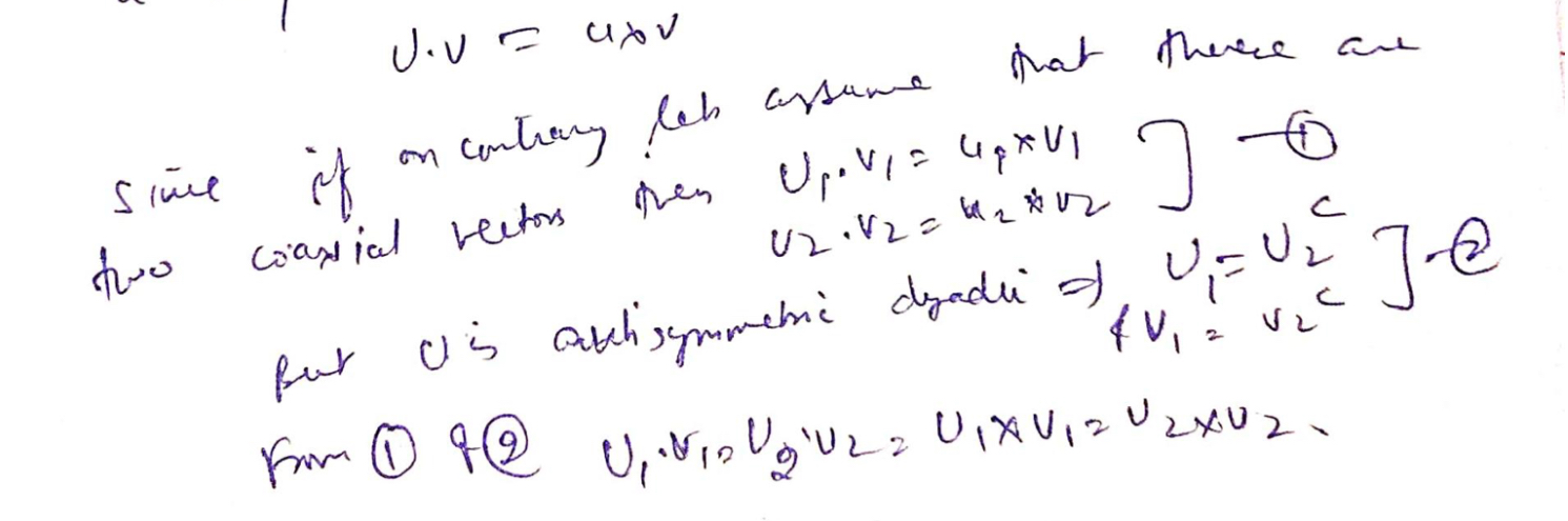 Solved A dyadic & is symmetric if φ= φ^c, and is | Chegg.com