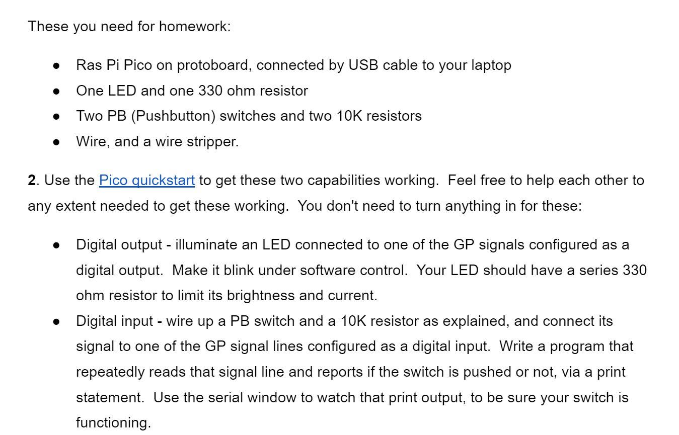 Solved These you need for homework: - Ras Pi Pico on | Chegg.com
