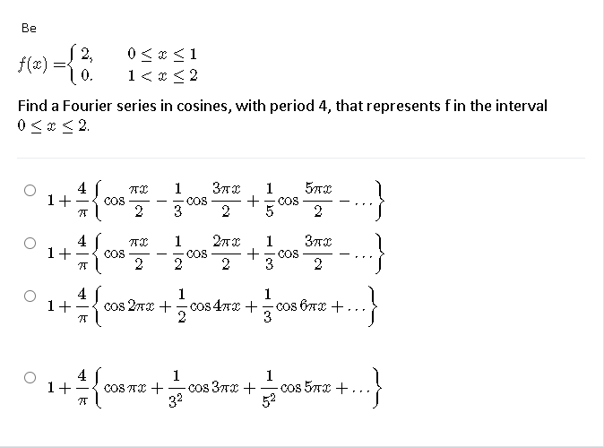 Solved Be 2, 0 | Chegg.com