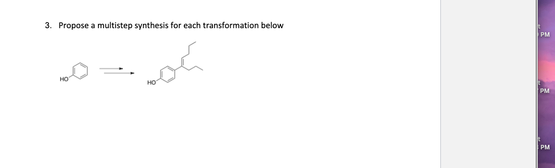 Solved 3. Propose a multistep synthesis for each | Chegg.com
