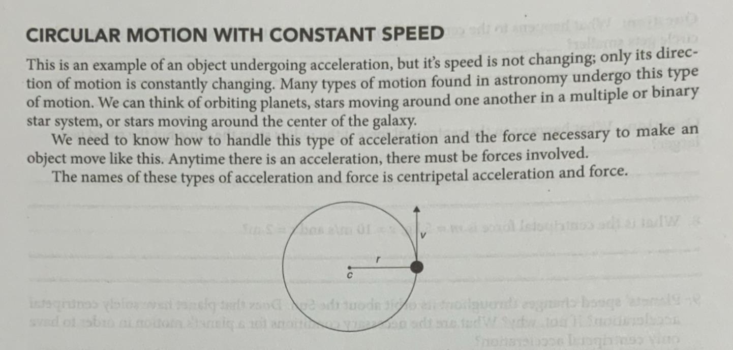 Solved CIRCULAR MOTION WITH CONSTANT SPEED This is an | Chegg.com