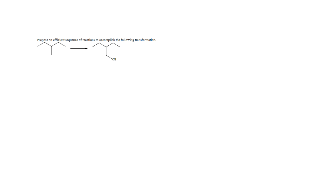 Solved Propose an efficient sequence of reactions to | Chegg.com