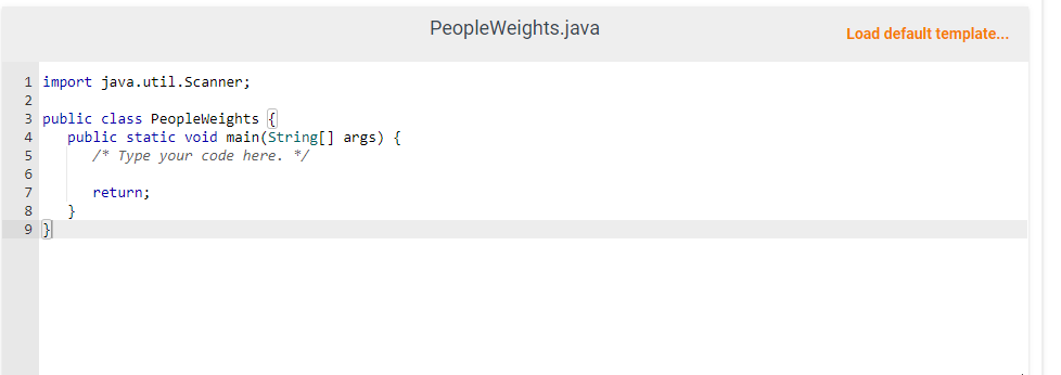 Solved 45 Peoples Weights Java 1 Prompt The User To 