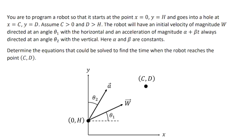 Solved You are to program a robot so that it starts at the | Chegg.com
