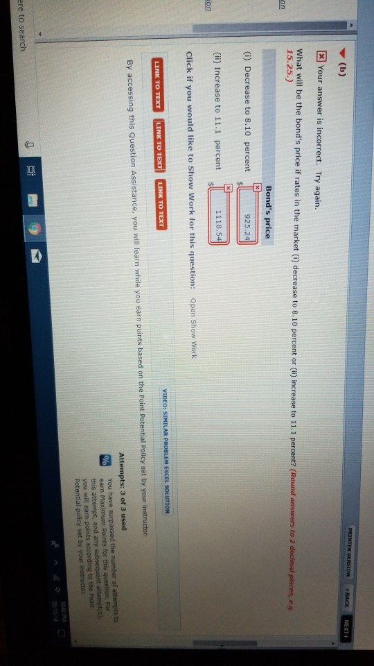 Solved Problem 8.29 a-d (Part Level Submission) (Excel | Chegg.com