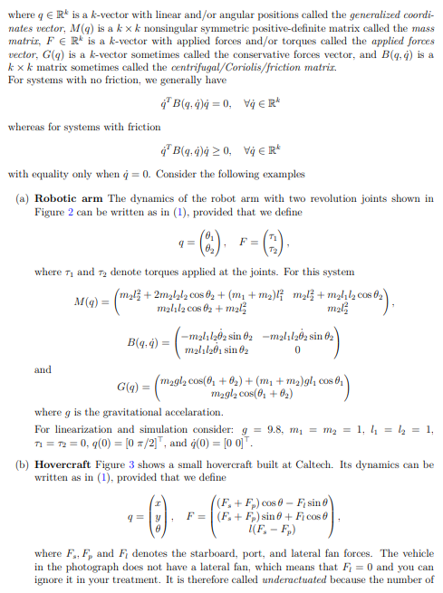 Problem 2. ( 50 points) The equations of motion of | Chegg.com
