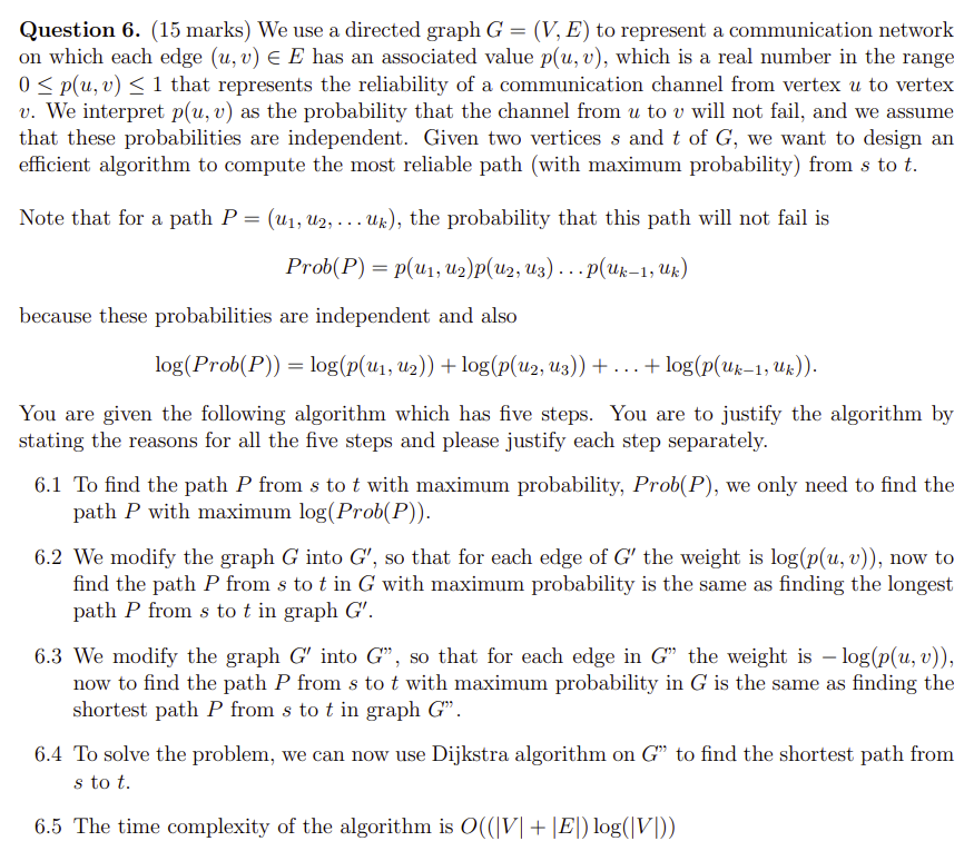 Solved Question 6. (15 marks) We use a directed graph | Chegg.com
