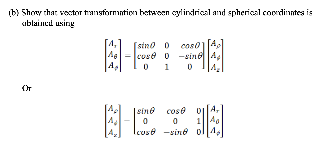 Solved 10. (a) Show that point transformation between | Chegg.com