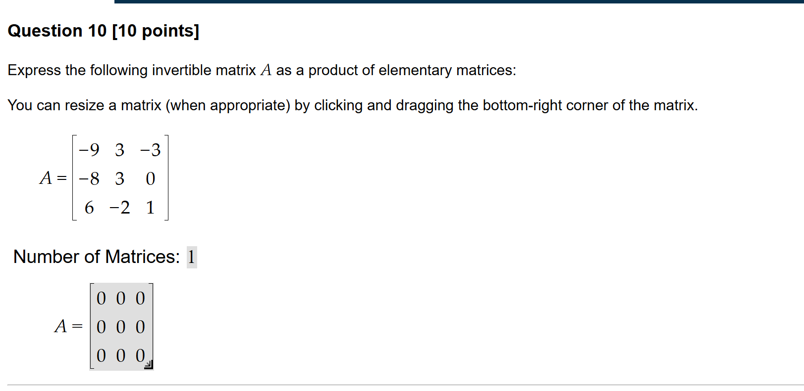 Solved Question 10 [10 ﻿points]Express the following | Chegg.com