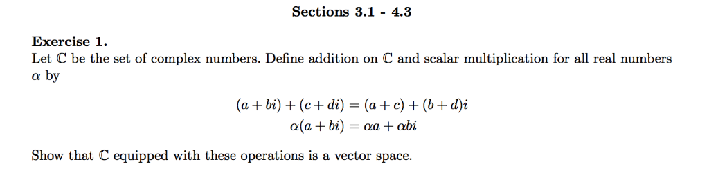 Solved Sections 3.1 - 4.3 Exercise 1. Let C be the set of | Chegg.com
