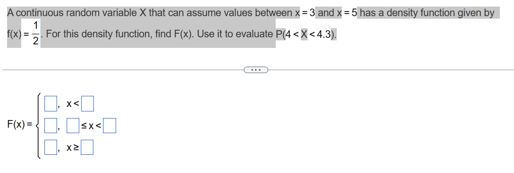Solved A continuous random variable X that can assume values | Chegg.com