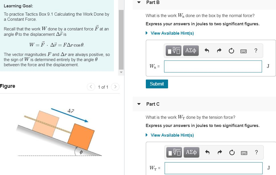 Solved Part B Learning Goal To practice Tactics Box 9.1 | Chegg.com
