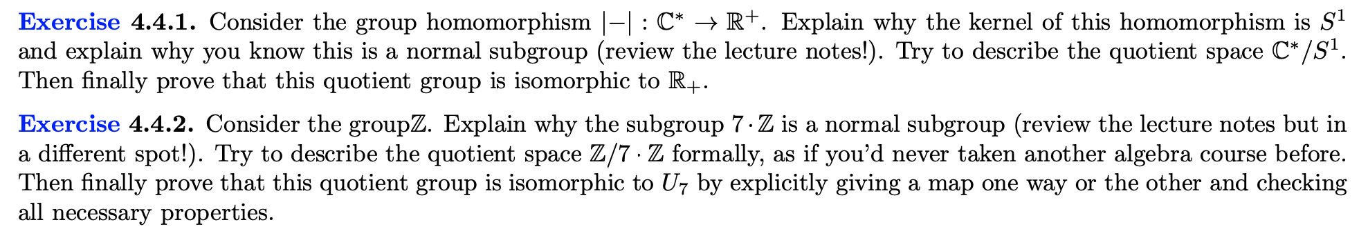Solved and explain why you know this is a normal subgroup | Chegg.com