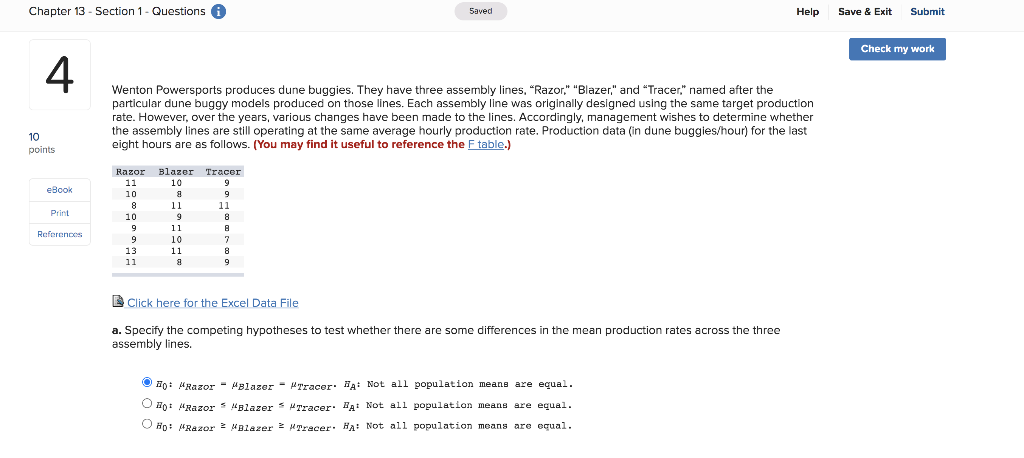 Solved Chapter 13 - Section 1 - Questions i Saved Help Save | Chegg.com