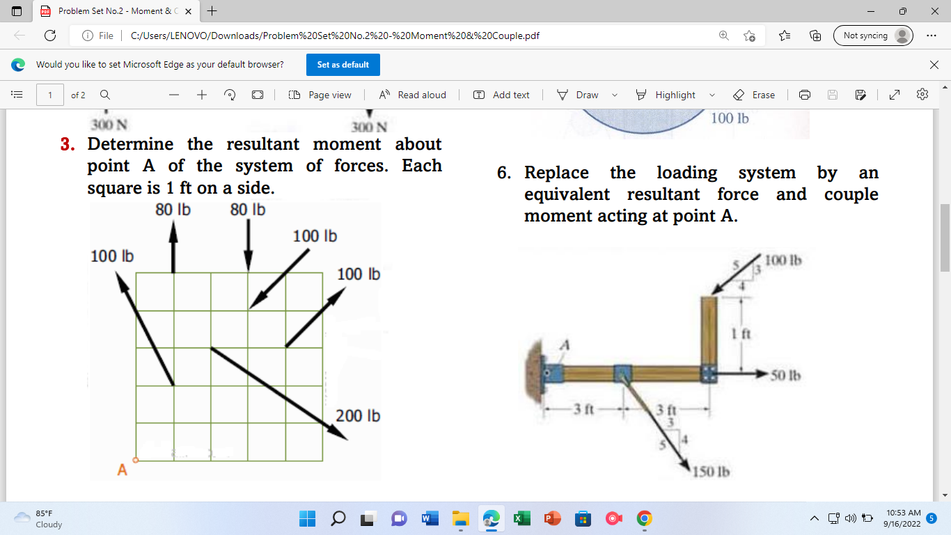 Solved 4. For the angle bracket shown subjected to 1. Find | Chegg.com