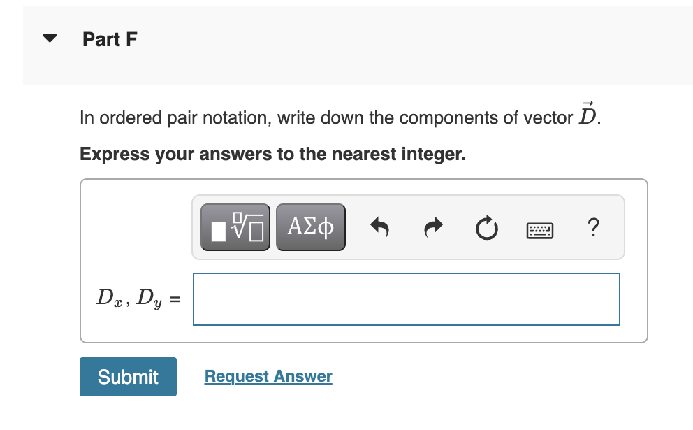 Solved In ordered pair notation, write down the components | Chegg.com