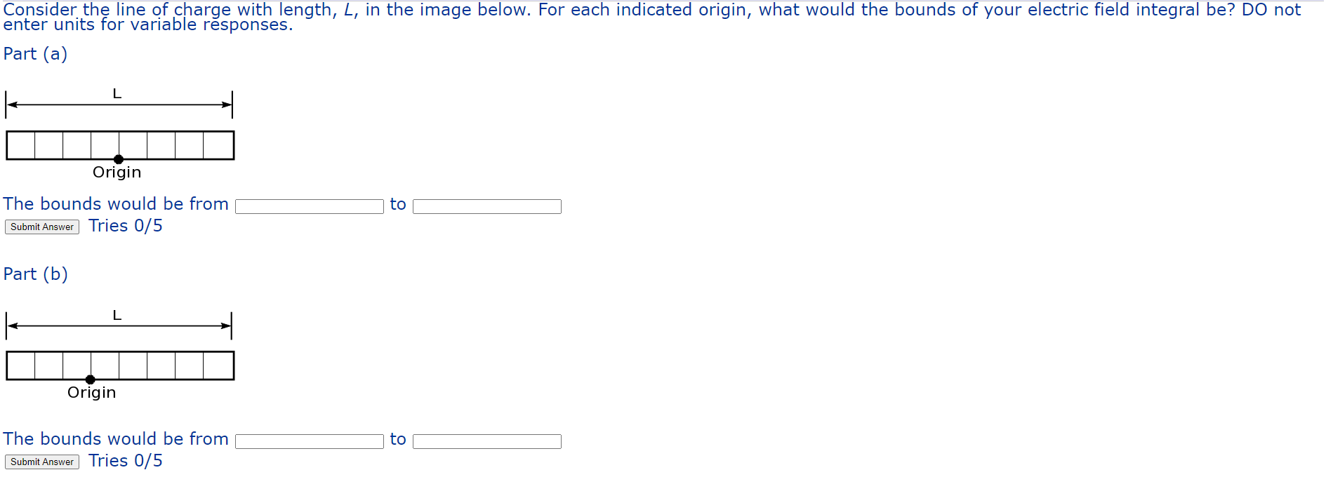 Solved Consider the line of charge with length, L, in the | Chegg.com