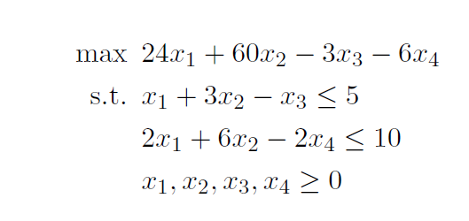 Solved Solve the following LPs using the simplex method. | Chegg.com
