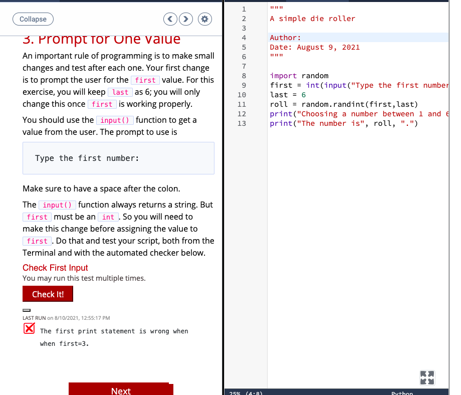 Solved I am very confused on this coding assignment. I keep | Chegg.com