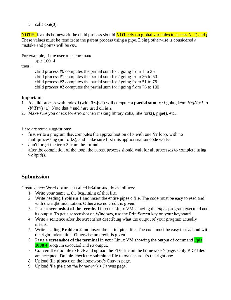 Solved COP 4610 Homework 3 Programming Assignment from | Chegg.com