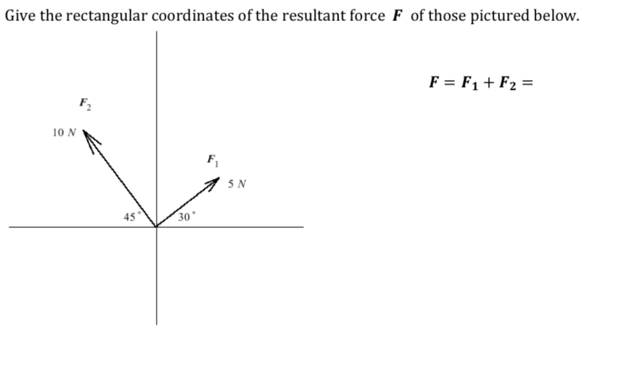 Solved Give the rectangular coordinates of the resultant | Chegg.com