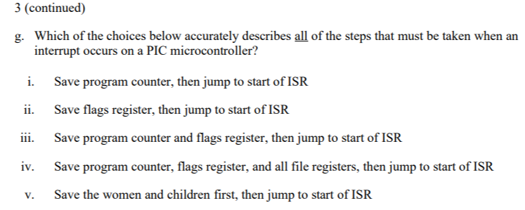 3. (16 points) General microcontroller programming a. | Chegg.com