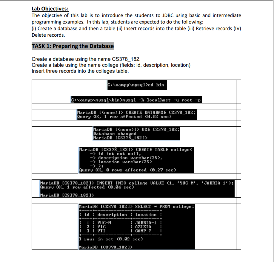 Solved Lab Objectives: The objective of this lab is to | Chegg.com