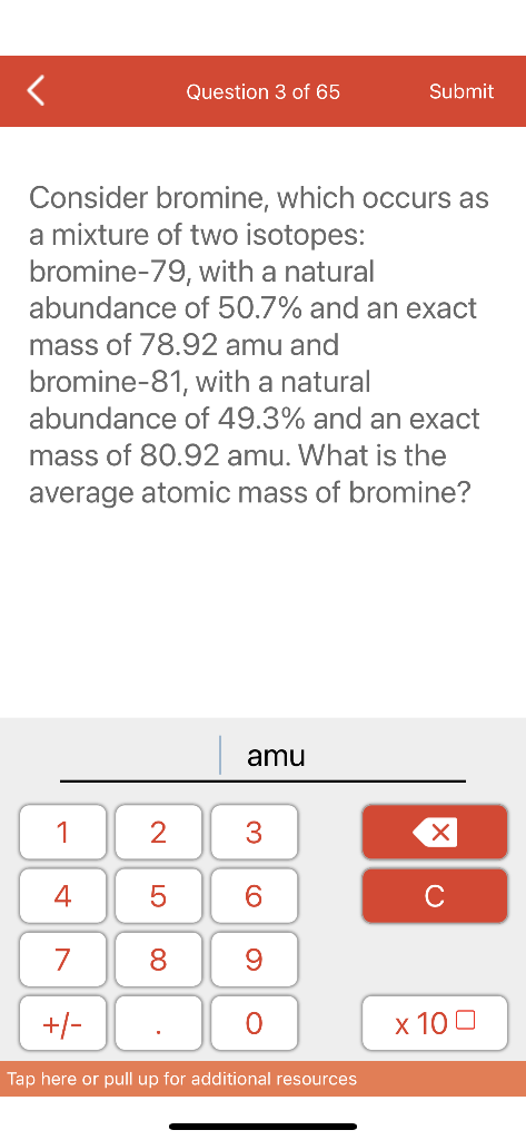 Solved Consider bromine, which occurs as a mixture of two | Chegg.com