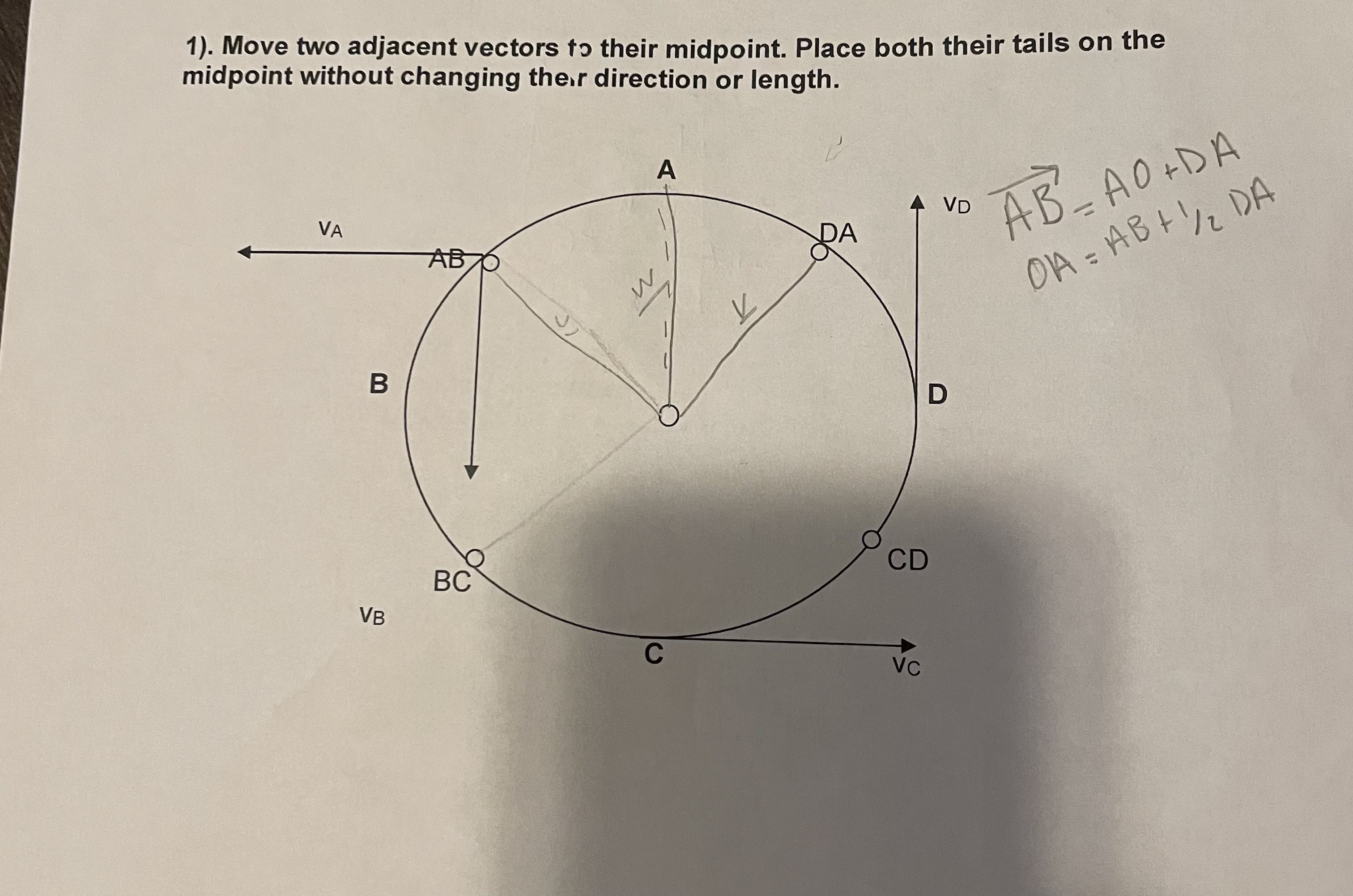 Solved Now do the same thing with these velocities:Now use | Chegg.com
