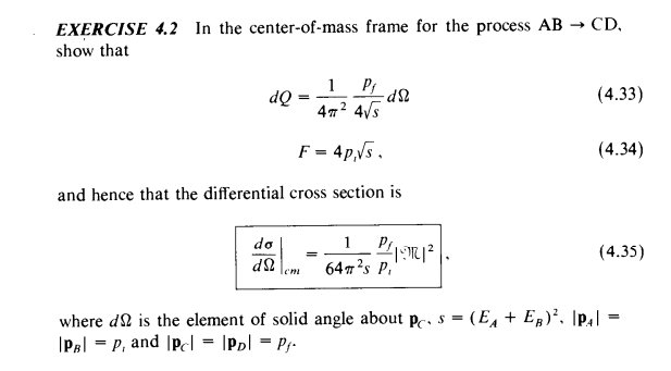Solved EXERCISE 4.2 In the center-of-mass frame for the | Chegg.com
