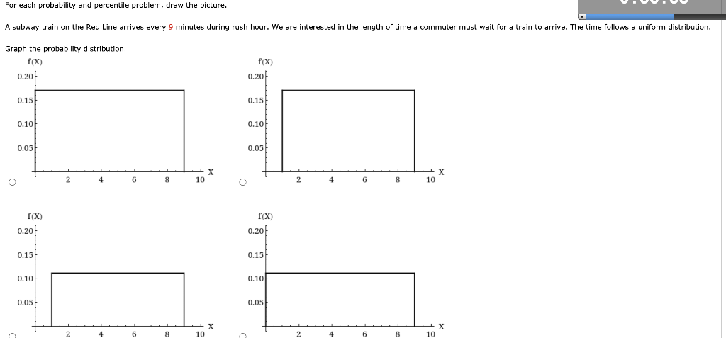 Solved For each probability and percentile problem, draw the | Chegg.com