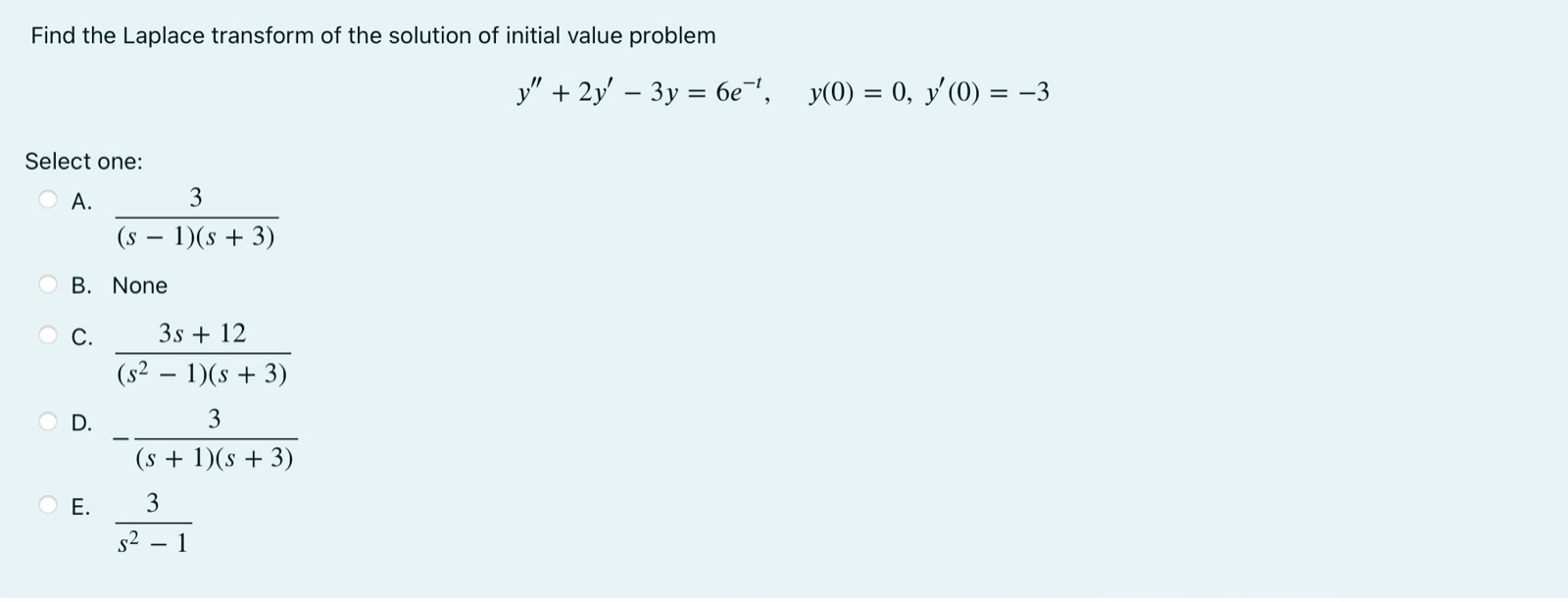 Solved Find the Laplace transform of the solution of initial | Chegg.com
