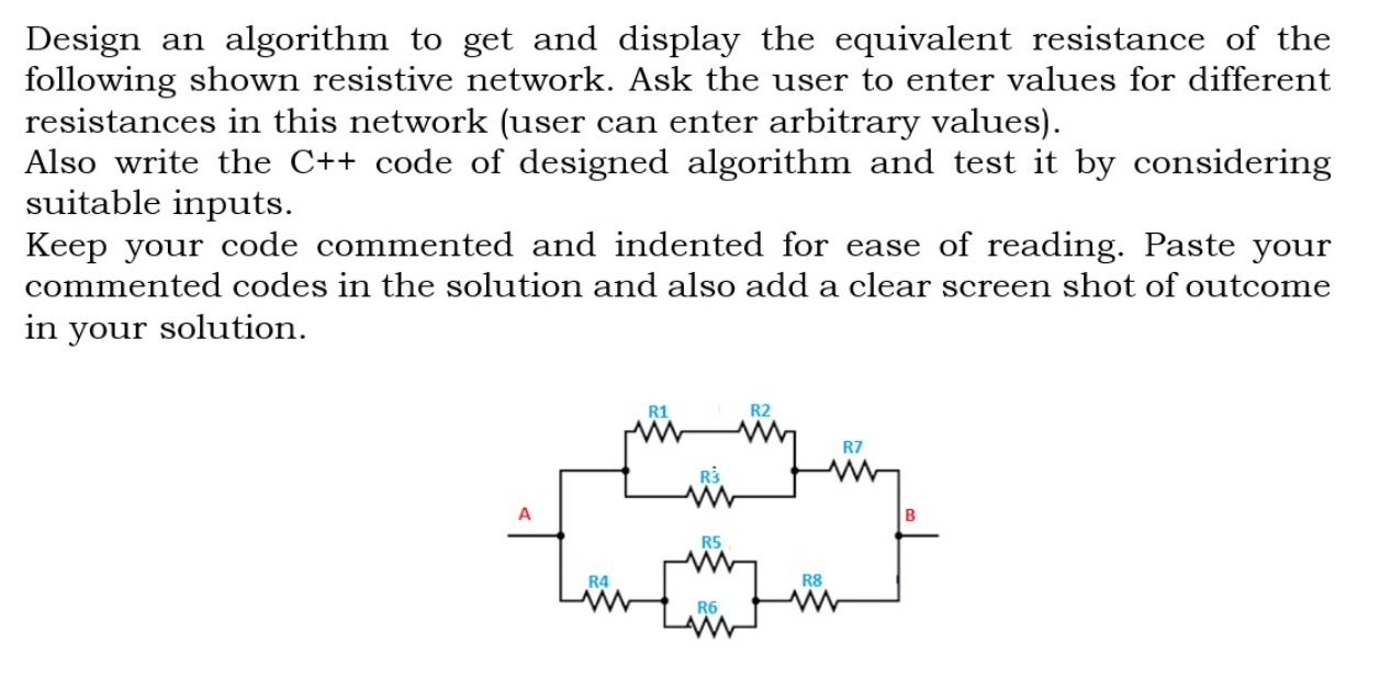 Solved Design an algorithm to get and display the equivalent | Chegg.com