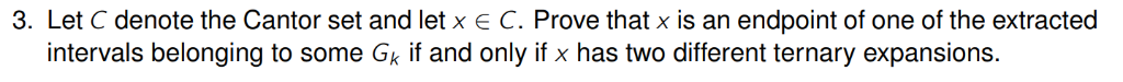 Solved 3. Let C denote the Cantor set and let x E C.Prove | Chegg.com