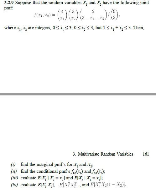 Solved 3.2.9 Suppose that the random variables X1 and X2 | Chegg.com