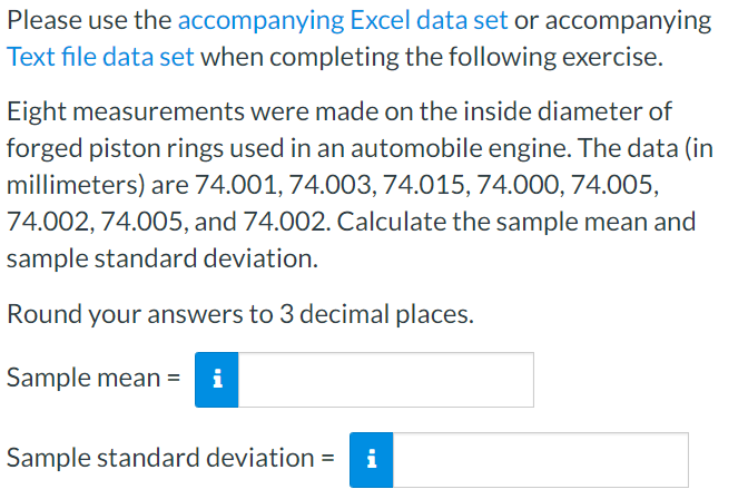 Solved Please use the accompanying Excel data set or | Chegg.com