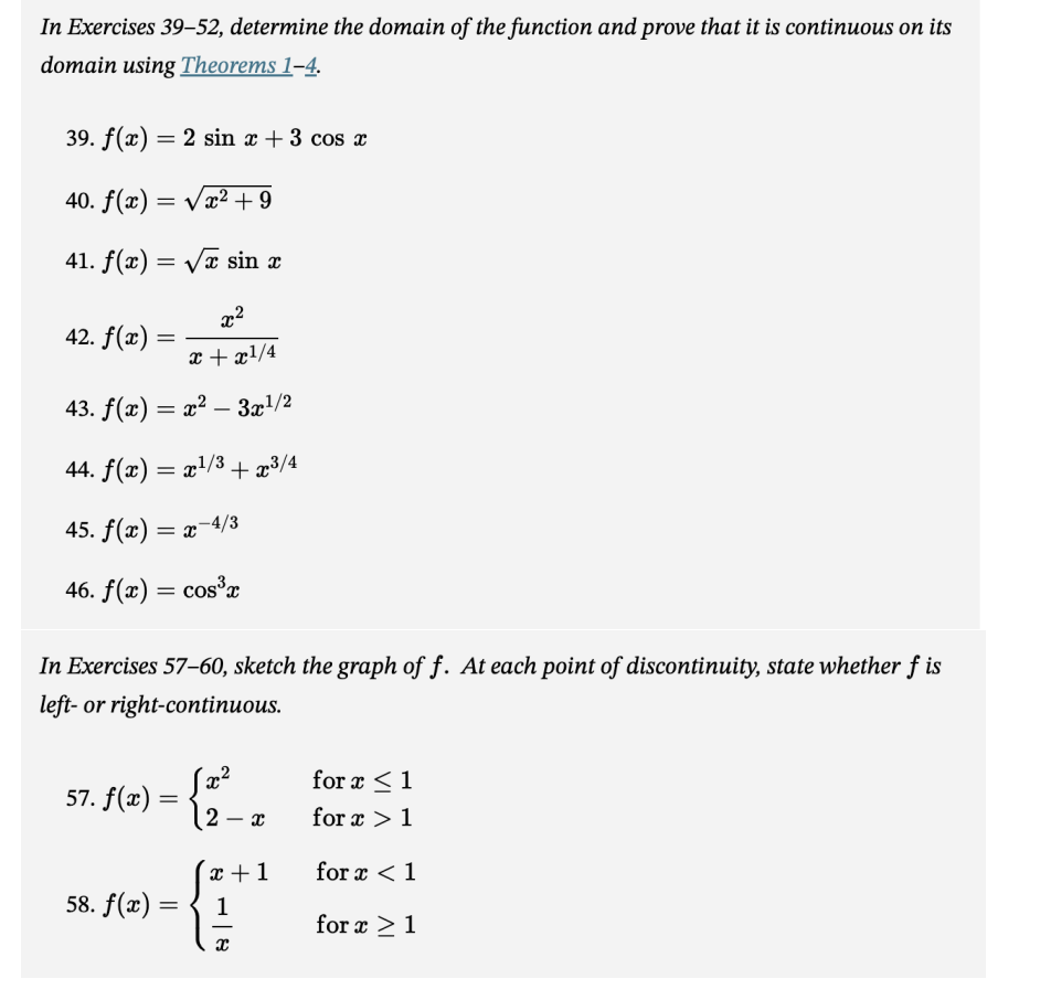 Solved In Exercises 39-52, determine the domain of the | Chegg.com